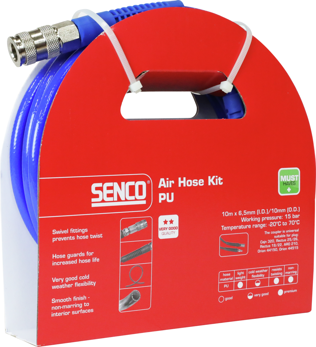 Senco Universal Air Hose Kit PU - 4000650 – Solent Products