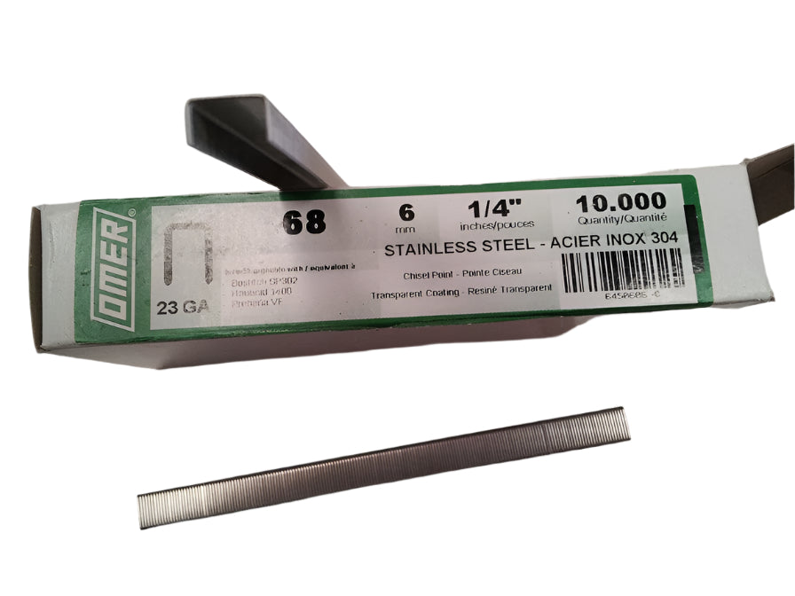 Omer 68 14 Series Stainless Steel Staples – Solent Products