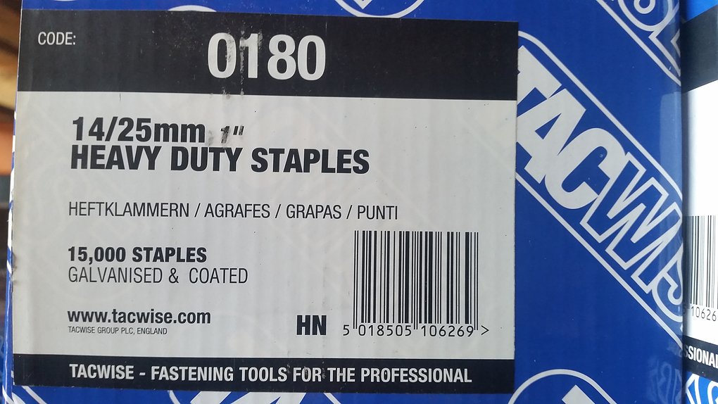 Tacwise 14 Series Staples, 19mm, 25mm, 38mm & 50mm – Solent Products